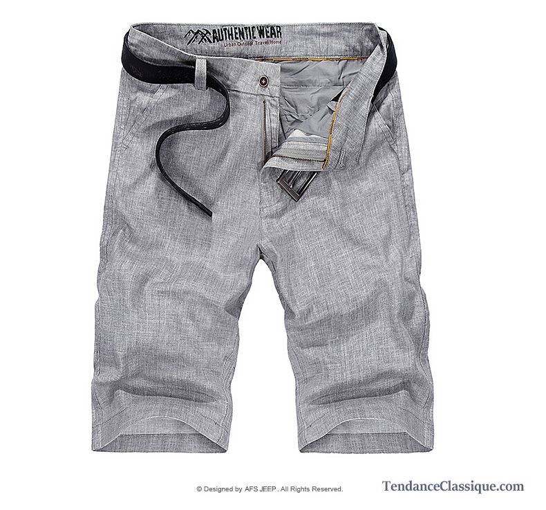 Short Homme À Carreaux Palegoldenrod, Short Homme Été